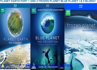PLANET EARTH PART 1 AND 2 FROZEN PLANET BLUE PLANET I & II BLURAY BBC ...