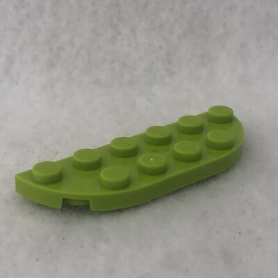 LEGO 18980 Lime Plate, Round Corner 2 x 6 Double (x1) | eBay