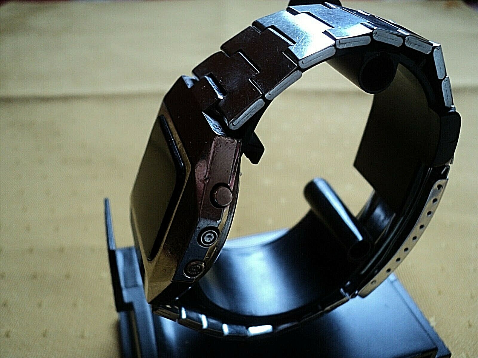 COMPU CHRON vintage LED watch All Stainless Steel 36x40mm | eBay