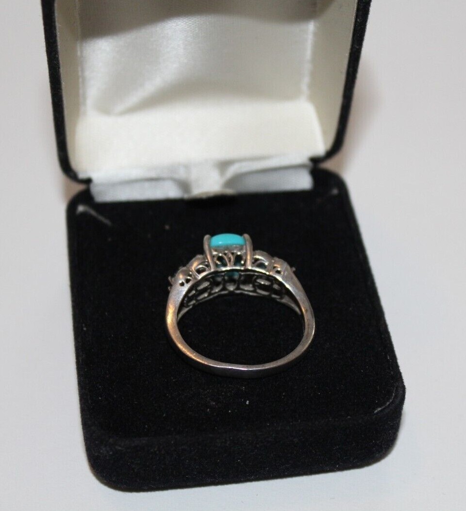 CHUCK CLEMENCY Sterling Silver Turquoise Ring Size 8.5 | eBay