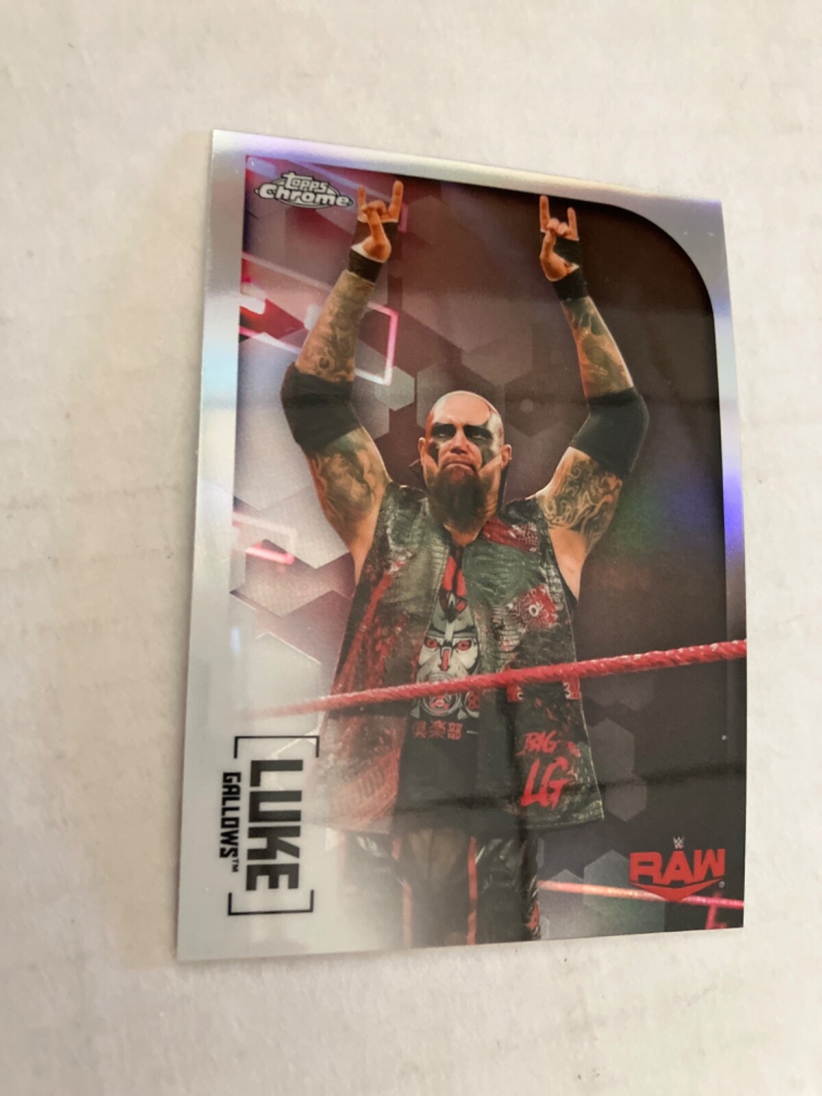 Luke gallows 2020 topps chrome refractor parallel wwe WRESTLING card ...
