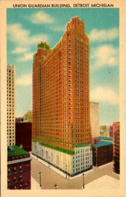 Postcard Union Guardian Building Detroit Michigan | eBay