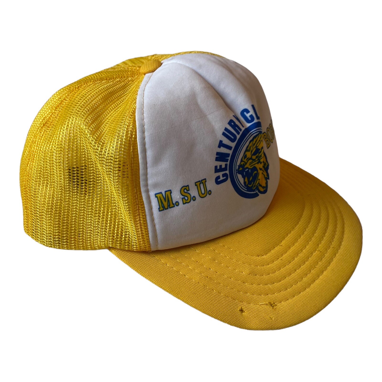 VTG Montana State MSU Bobcats Century Club Snapback Cap Trucker Hat ...