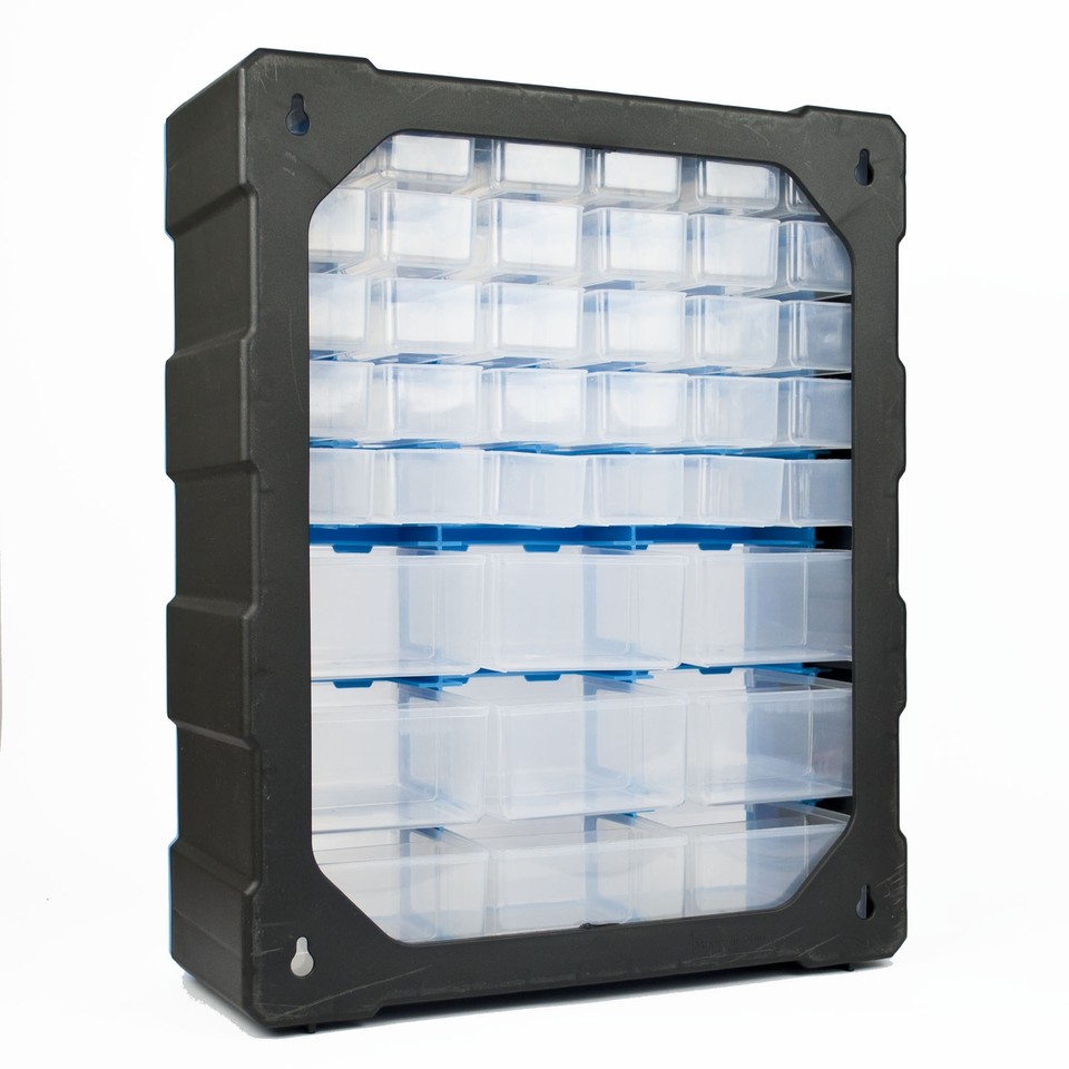 DIY Storage Organiser Unit Tools Small Parts Workshop Garage Cabinet ...