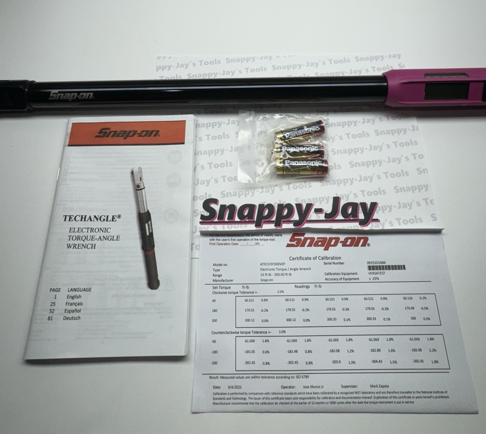 Snap-on Tools NEW ELECTRIC PINK 1/2” Flex TechAngle Torque Wrench ...