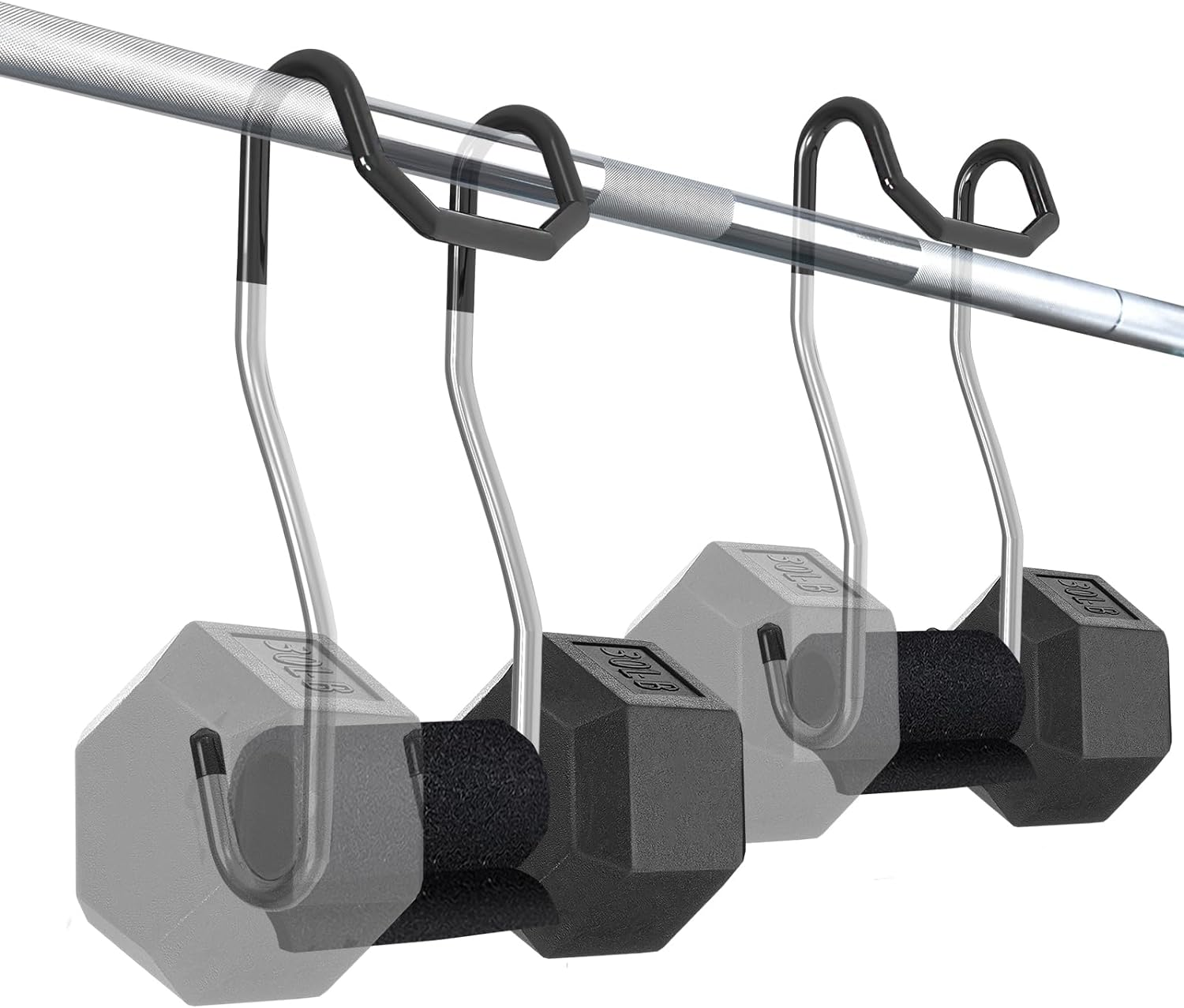 Dumbbell Spotter Hooks for Bench Press: Power Rack Attachments ...