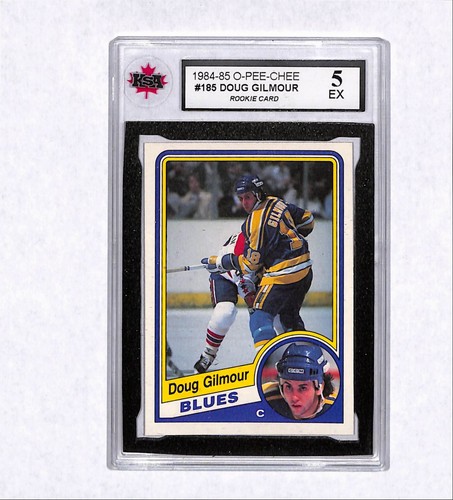 1984-85 O-Pee-Chee Doug Gilmour Rookie KSA 5 (CP) #185 | eBay