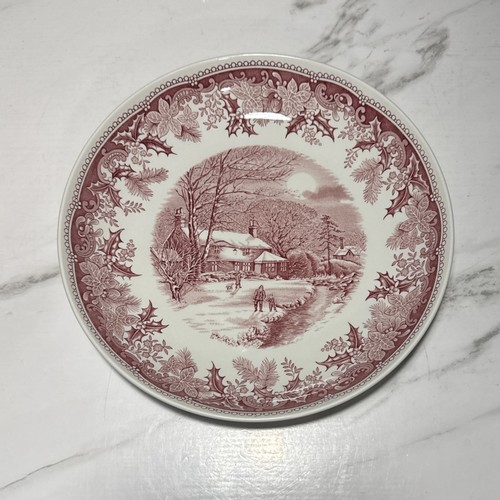 Spode Winter's Eve Red 10" Individual Pasta Bowls England Same Day ...