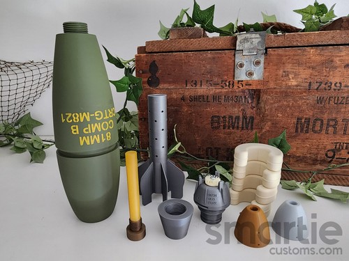 FAKE M821 M889 81mm Mortar Shell Round - Plastic Replica | eBay