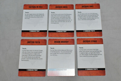 Kill Team Arena Promo Campaign Tactics Cards Set Warhammer 40K Vigilus ...