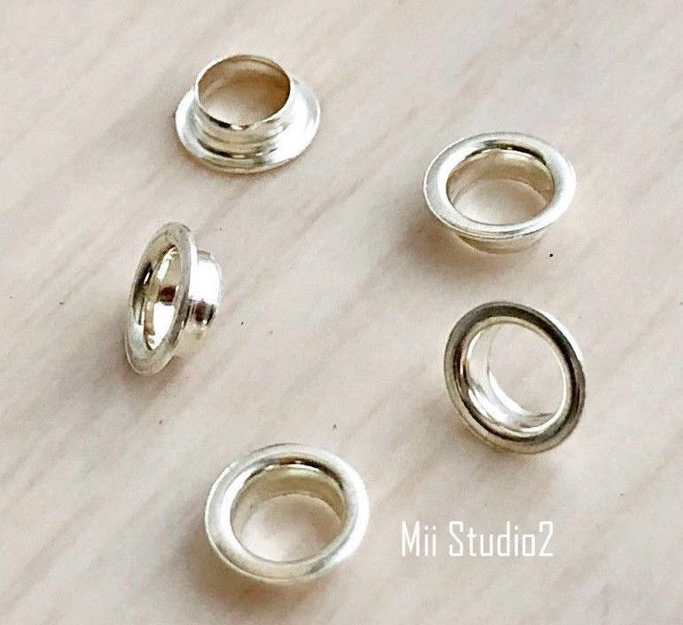 100pcs 2.7mm Hole Bead Grommet Sterling Silver G03s | eBay