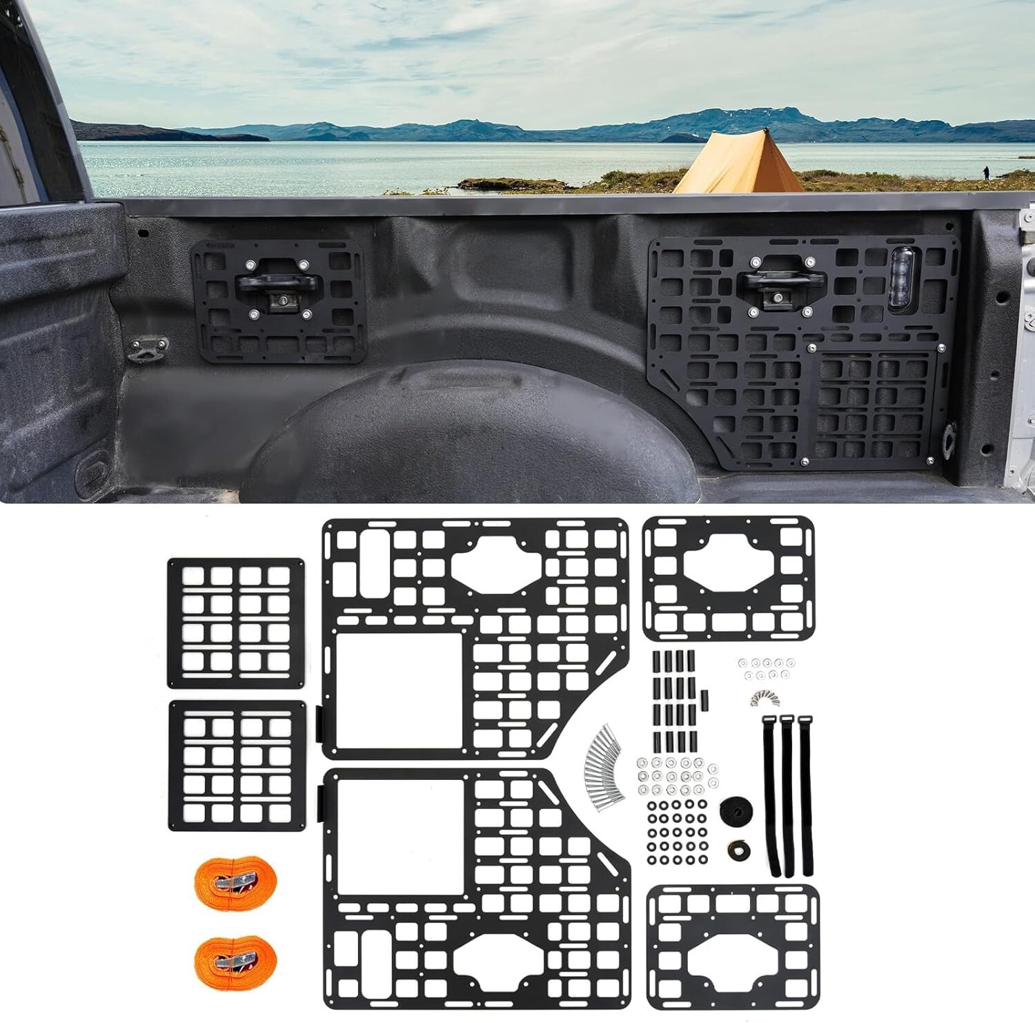 For 2015-2025 Ford F150 Side Bed Molle Panel Truck Bed Panel Bed Molle ...