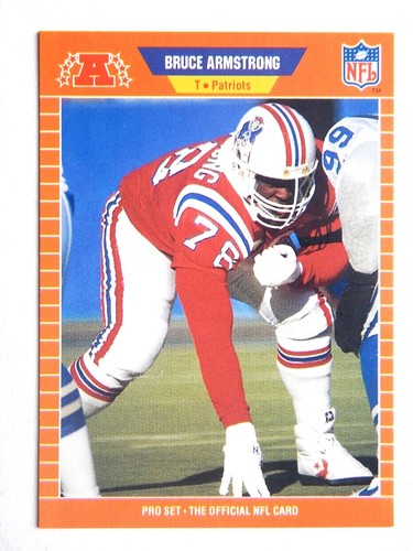 Bruce Armstrong #244 Pro Set 1989 Football Card (New England Patriots ...