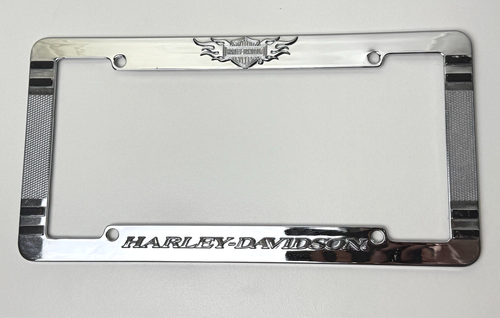 Harley Davidson License Plate Frame Chrome Official Motorcycle Plate ...