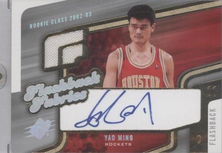2005-06 SPx - Flashback Fabrics Autographs Yao Ming #FF-YM (AU, MEM) for sale online | eBay