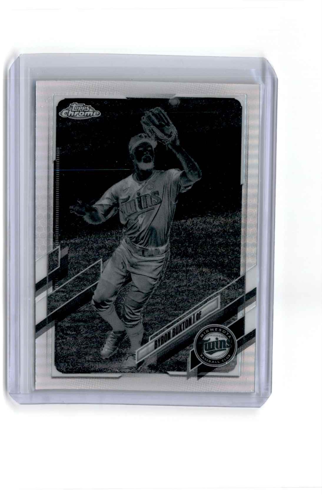 2021 Topps Chrome Negative Refractor Byron Buxton Minnesota Twins #139 ...