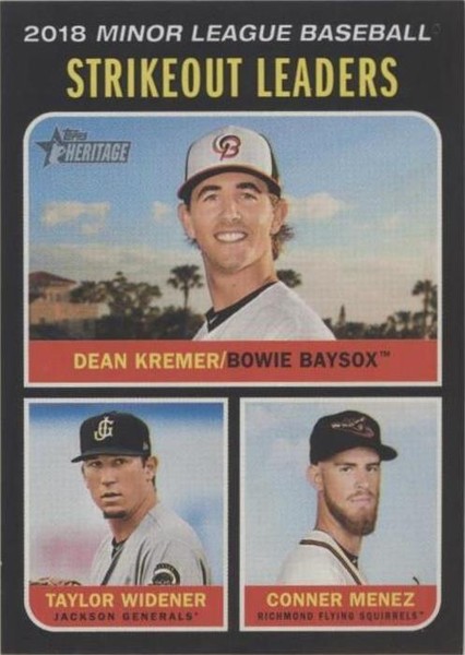 2019 Topps Heritage Minor League Edition - League Leaders Black #196 ...