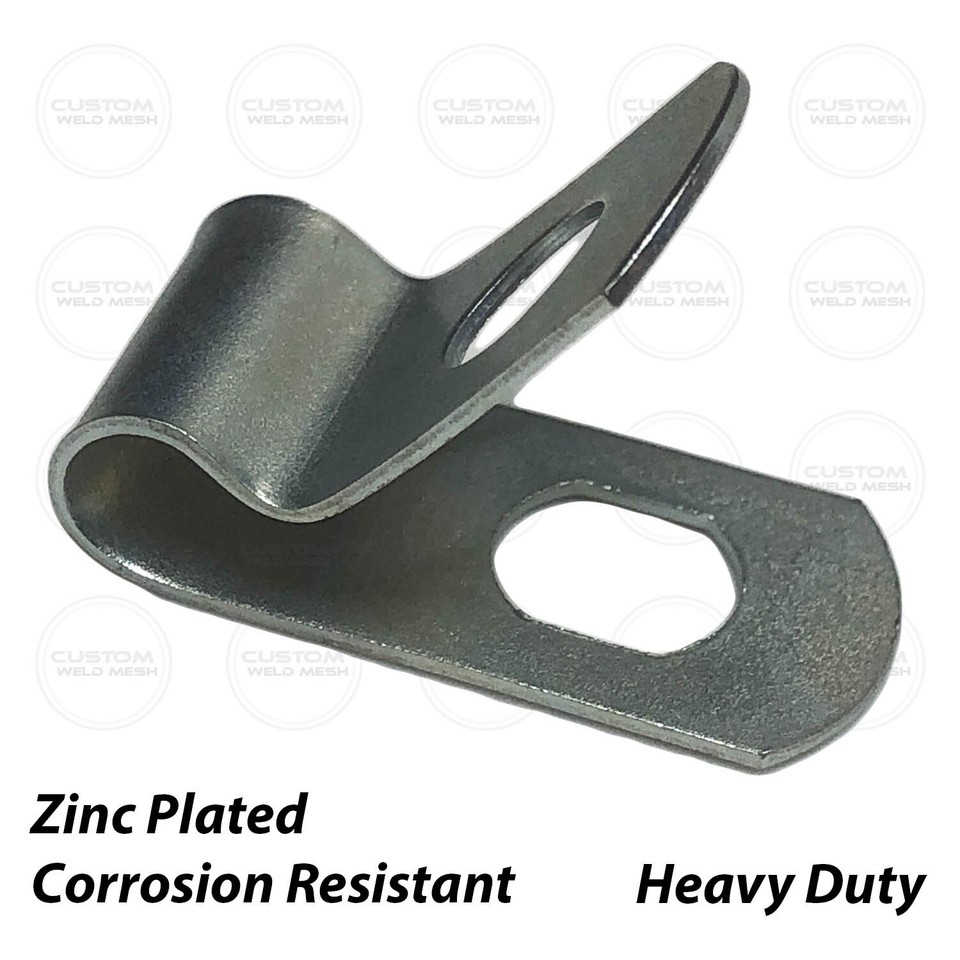 Wire Mesh Clip Galvanised Steel Screw Fixing Hole Welded Wire Mesh ...
