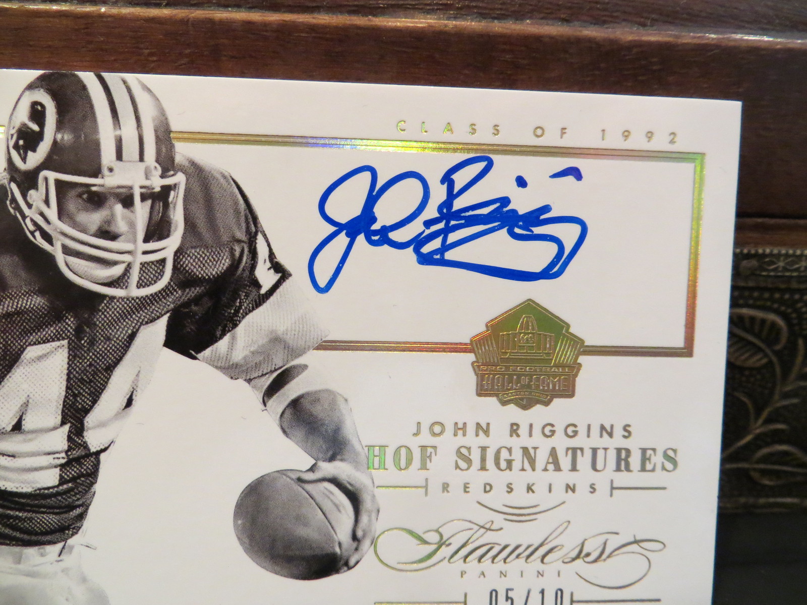 Panini Flawless Gold HOF Signatures Autograph Redskins John Riggins 05/ ...