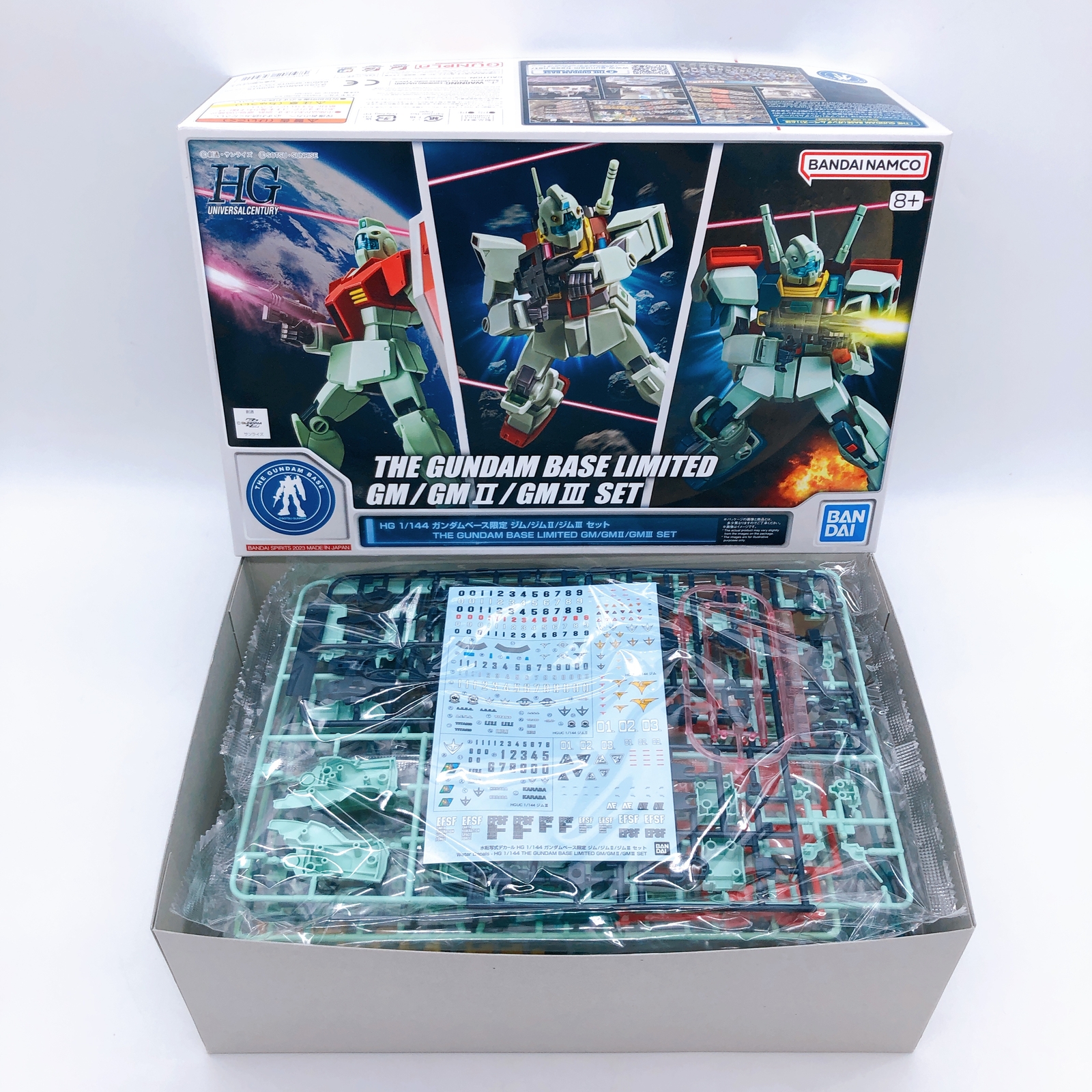 HG 1/144 GM GM II GM III SET GUNDAM BASE LIMITED Gunpla Bandai Model ...