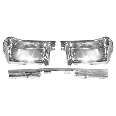 1963 Chevy Impala Rear Bumper - 3 PCS Set Heavy Duty Chrome Metal ...
