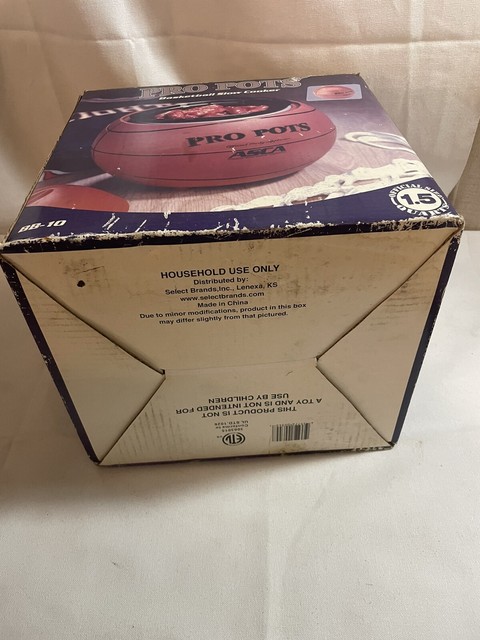 Pro Pots Basketball Slow Cooker Crock Pot Bb10 1.5 Quarts W/lid Rack ...