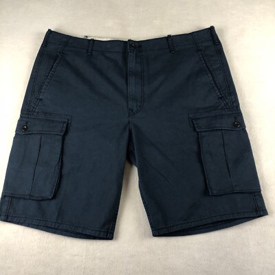 Levis Shorts Mens 40 Blue Cargo Flat Front Outdoor Casual Workwear ...