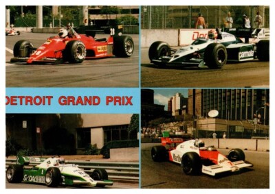 Postcard Detroit MI Grand Prix Racecars CTL | eBay