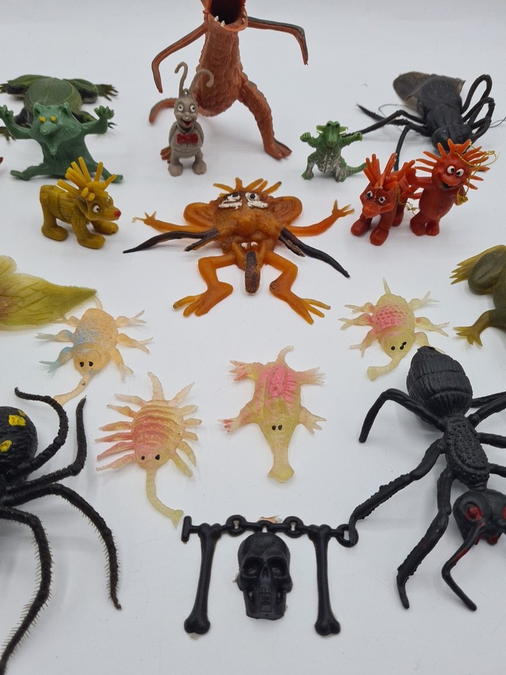 Vintage Ugly Jiggly Jiggler Rubber Monsters Aliens Bugs 60 70’s X8 A41 ...