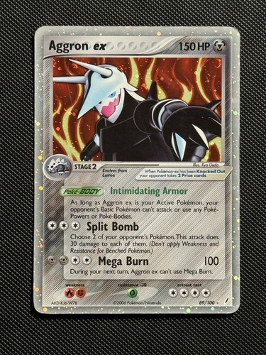 Aggron EX 89/100 EX Crystal Guardians 2006 Holo Ultra Rare Pokemon Card ...