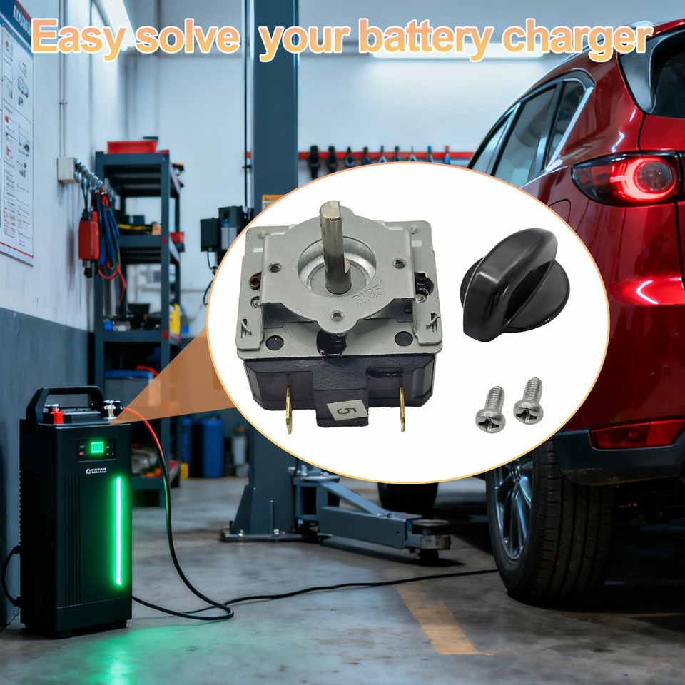 BATTERY CHARGER MECHANICAL TIMER KIT 135 MINUTE W/knob For SCHUMACHER ...