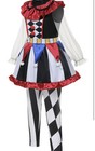 Clown Costume for Girl's,Halloween Carnevil Kids Wicked Jester.medium ...