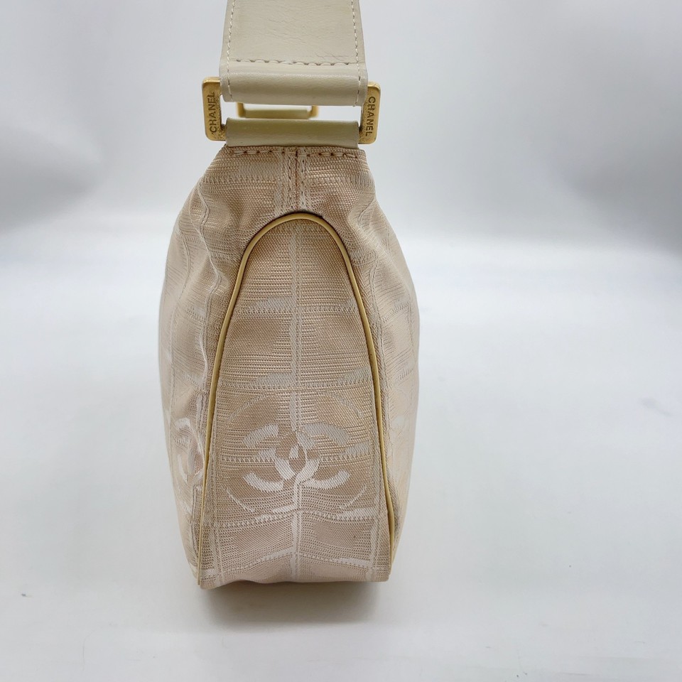 Auth Chanel New Travel Line One-Shoulder Hobo Bag Nylon Canvas W/Box ...