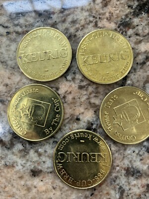 Lot Of 5 Keurig Coffee House Taste By The Cup Vending Machine Coin ...