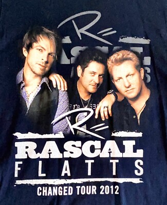 Rascal Flatts 2012 Tour T Shirt Country Music T ShirtMen Med VTG ...