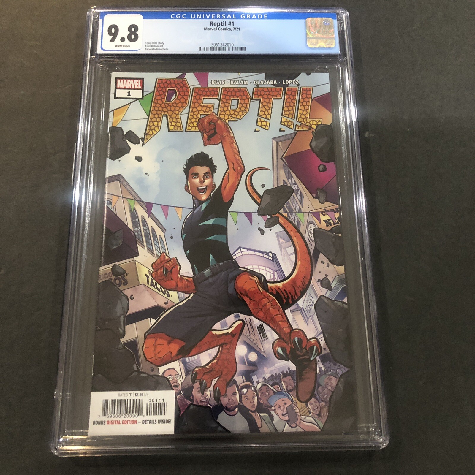 Reptil #1 (2021) 1st appearance of Eva, Marvel Comics, CGC 9.8 Cover A ...