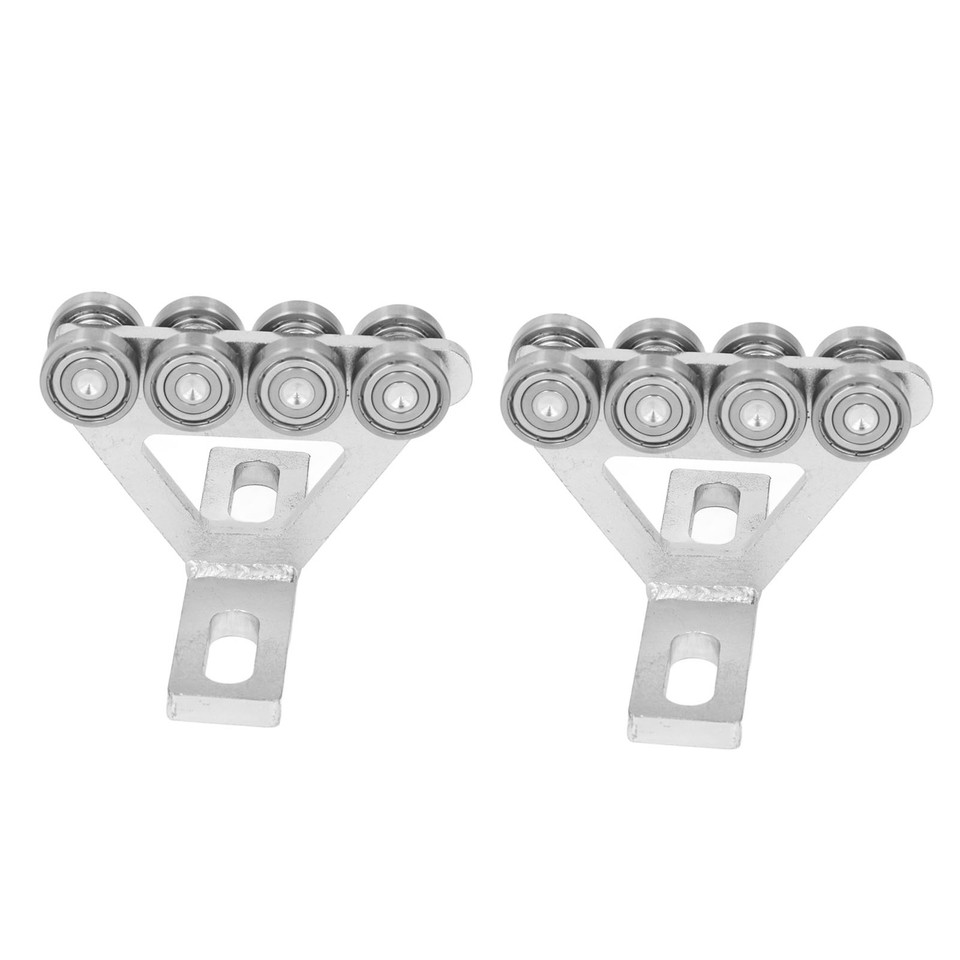 2x 8 Wheels Trolley Assembly 2700 Pounds T Pulley Assembly For Curtain ...