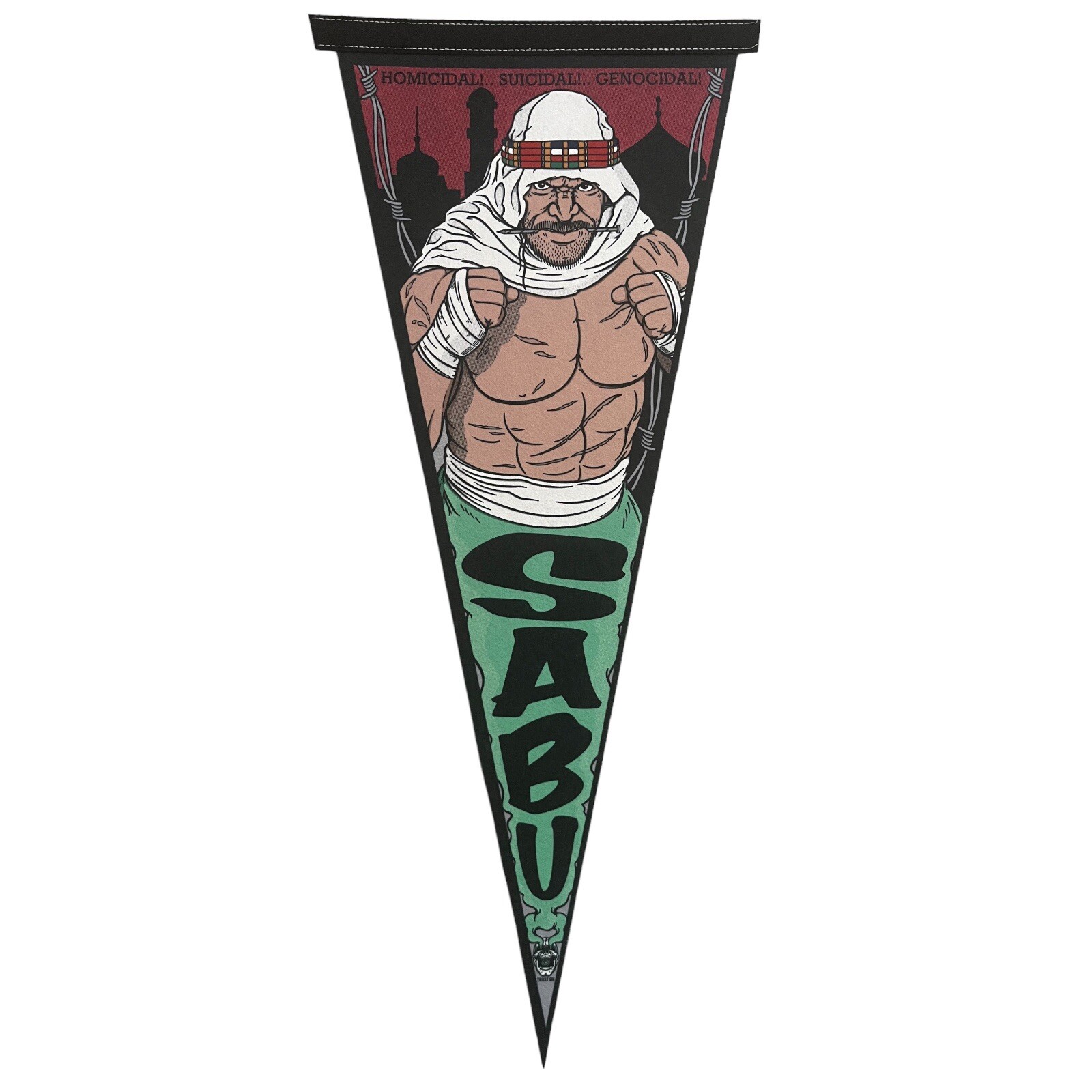 Sabu Pennant Flag Limited Edition Felt 2024 ECW WCW WWF WWE GCW AEW ...