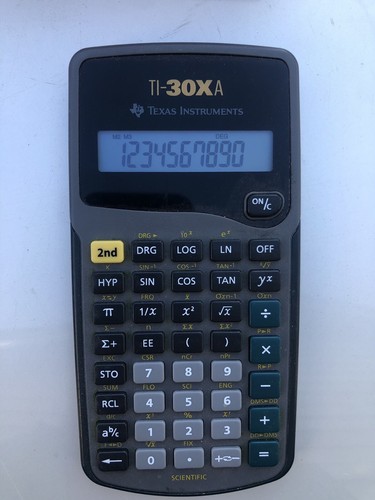 Texas Instruments TI30XA 30Xa Battery Scientific Calculator With Case ...