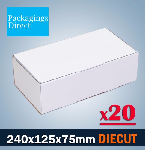 20x Mailing Box 240 x 125 x 75mm Carton fit AusPOST 500g / Small ...