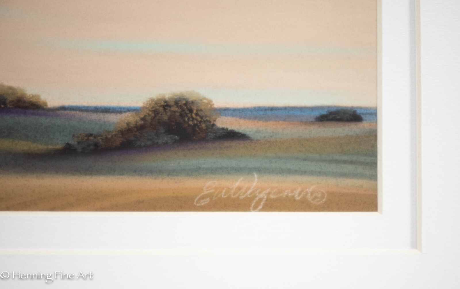 Ellen Wagener Pastel Painting Morning Sunrise Landscape, Signed ...