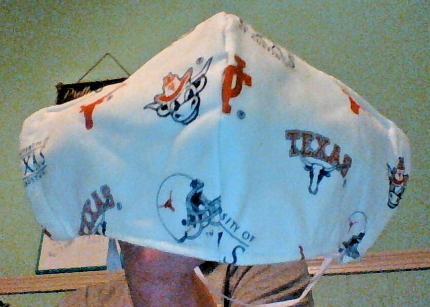 Unisex Reusable Handmade Texas Longhorns Face Mask-100% Cotton, Size M ...