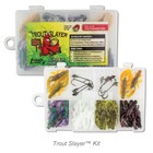 28 Pc Leland's Trout Slayer Kit Jig Lures & Plastic Craw Fishing Baits ...