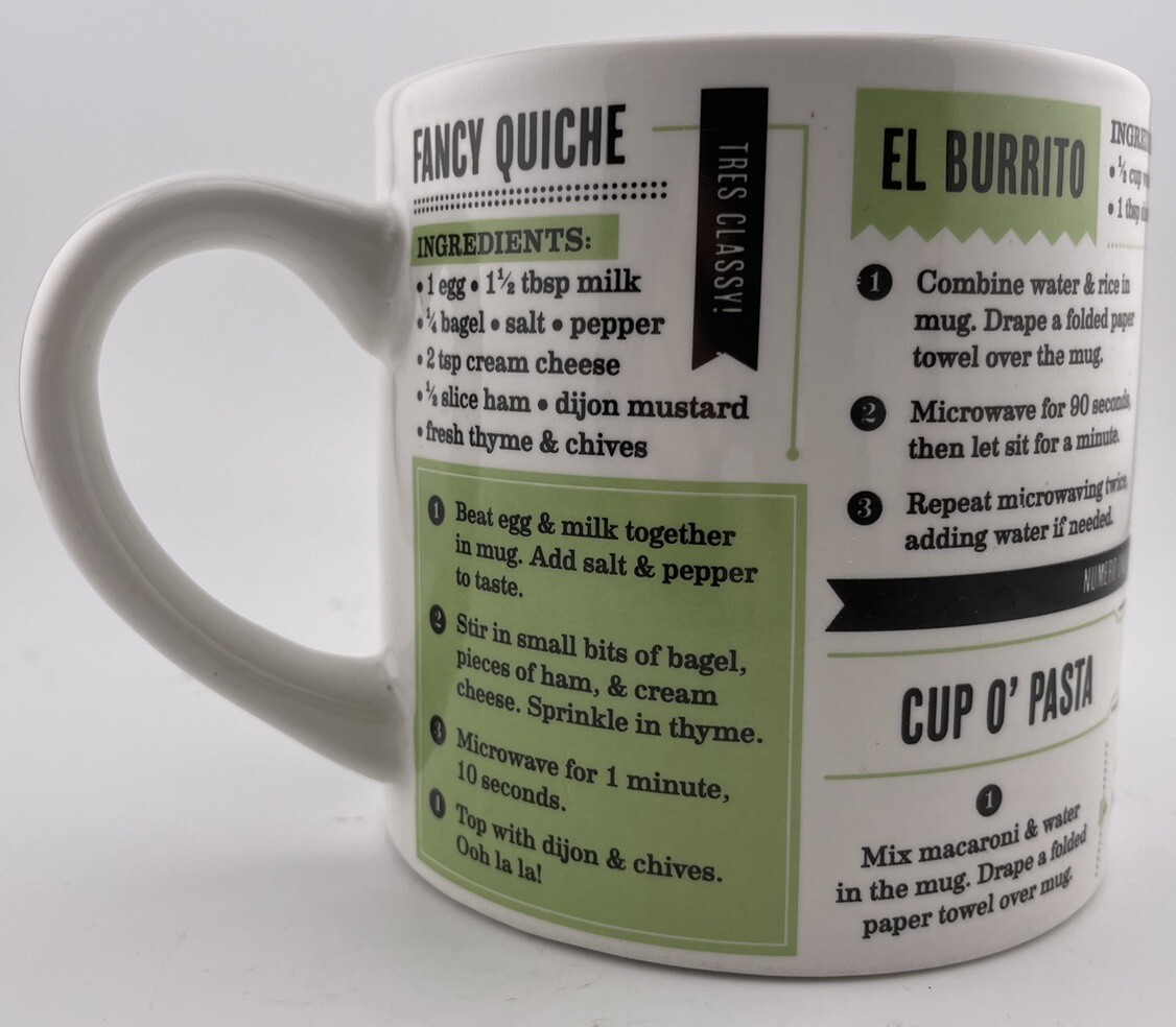 Fred Grub Mug - DINNER FOR 1 - dinnertime recipes to microwave in the ...