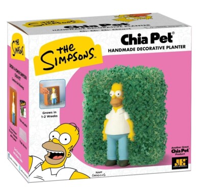 Homer Simpson Chia Pet • New •The Simpsons Hedge | eBay
