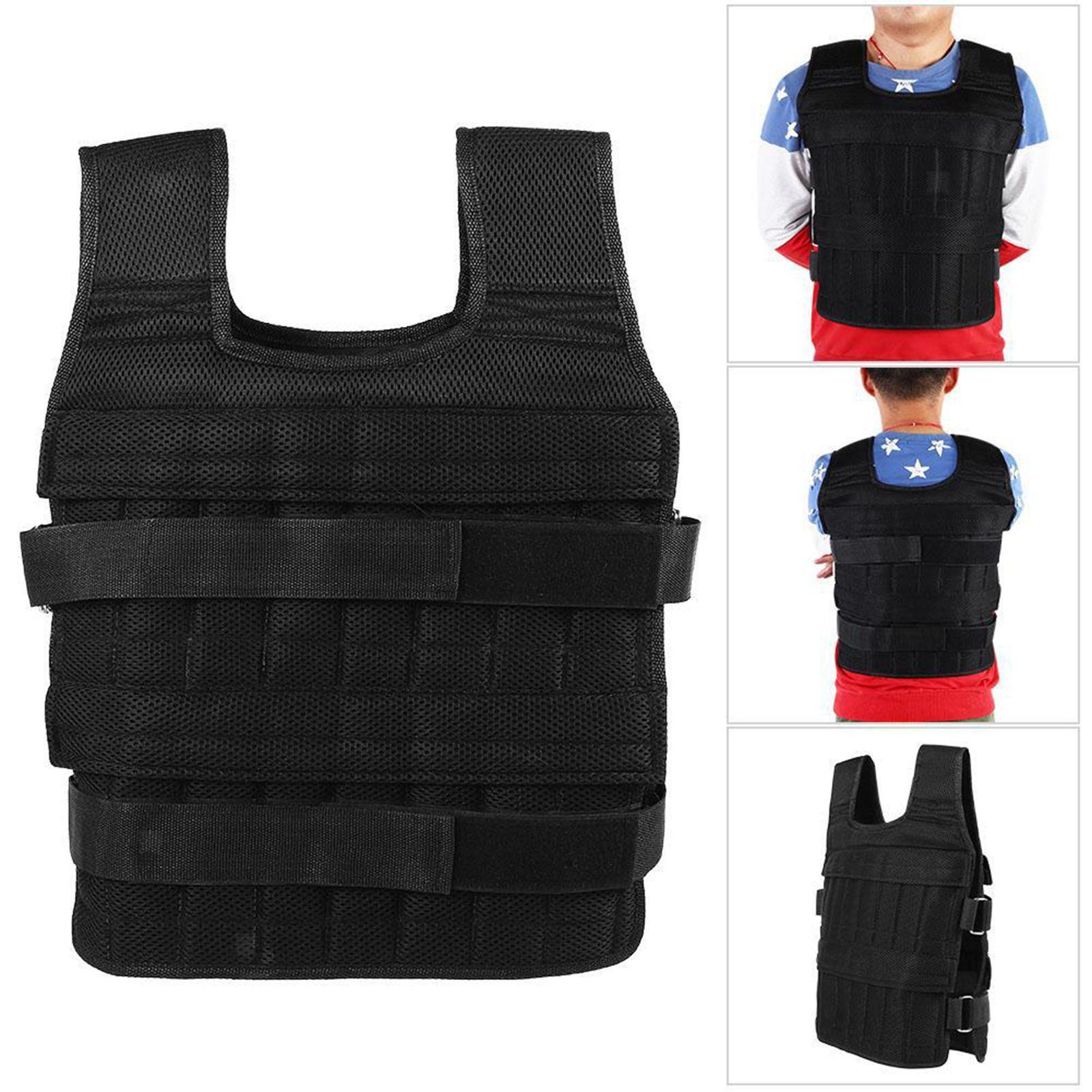 Multifunction Weighted Vest Shock Absorption Neoprene 110lbs Strength ...