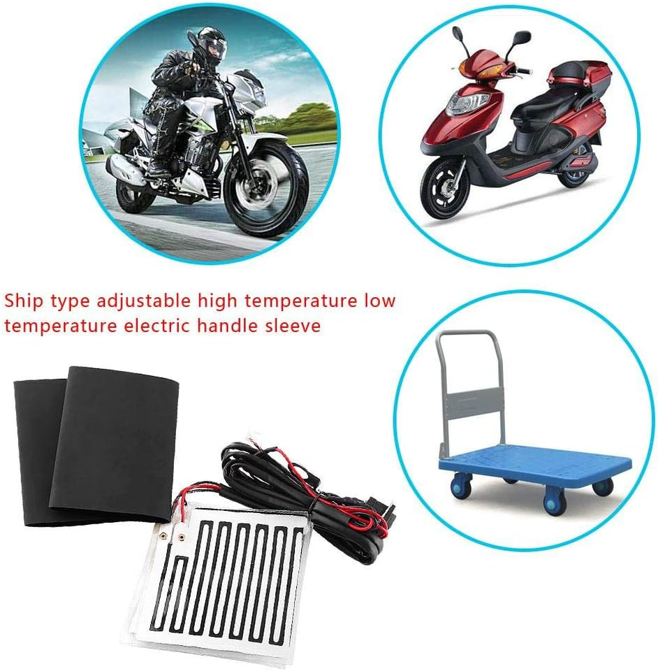 ATV Hand Warmers,Handlebar Heater + Heated Grip Pads 12V Winter ...
