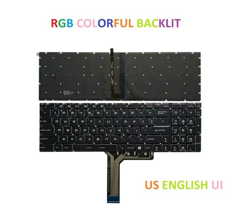 Laptop RGB Keyboard for MSI MS-16H8 MS-16K4 MS-16K3 MS-16K2 Colorful ...