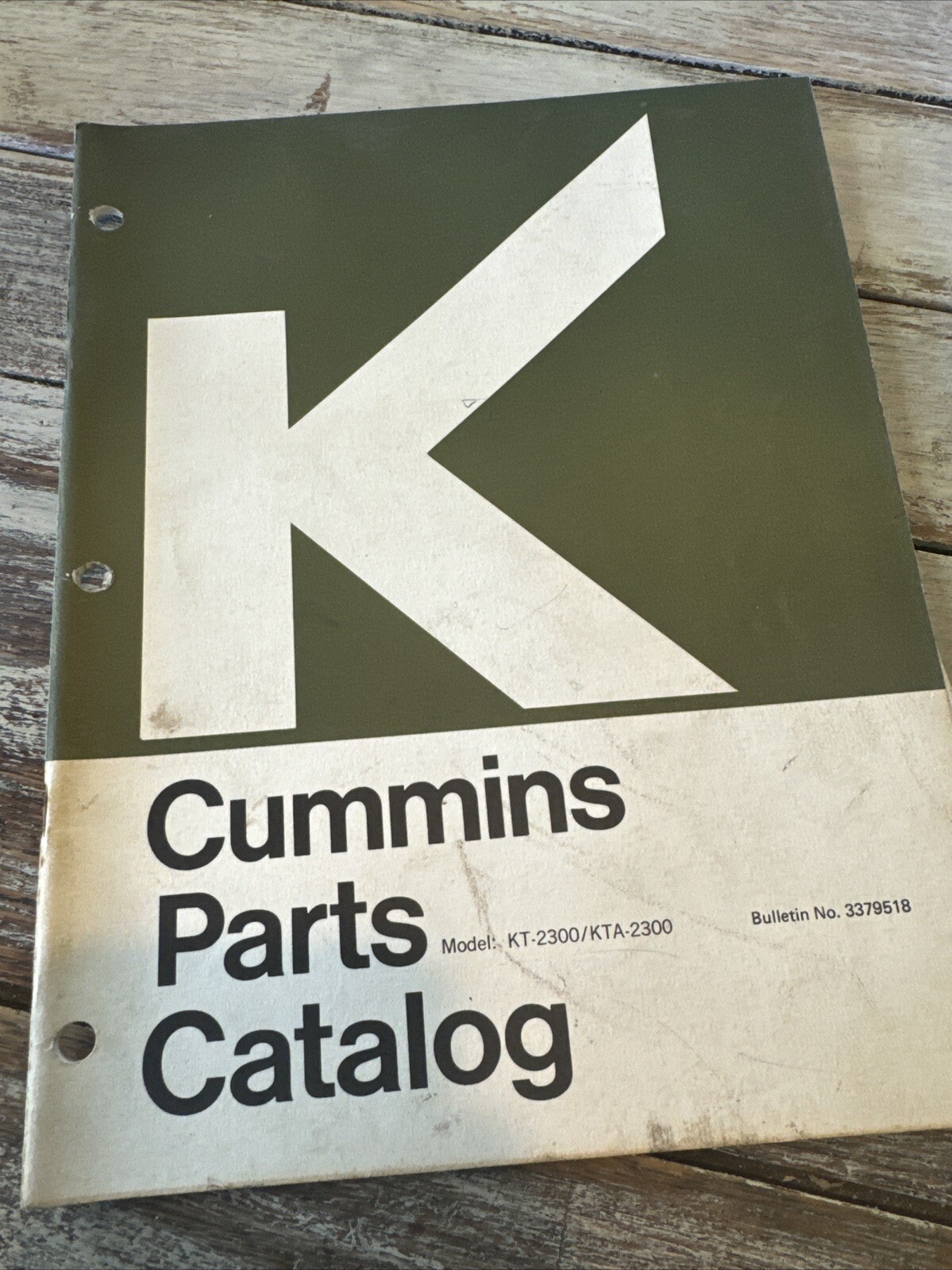 Cummins KT/KTA-2300 Engine Parts Book Manual Catalog Shop Guide List ...