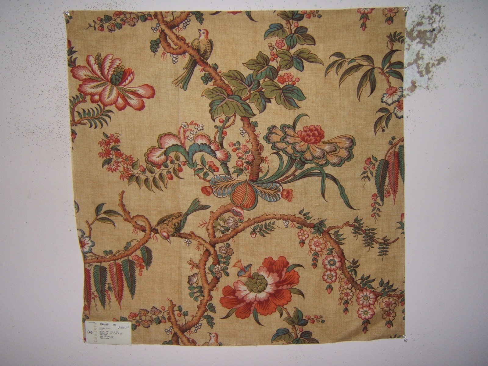 Lee Jofa, Kitley Print, Floral with Birds, Remnants, Various Colors and ...